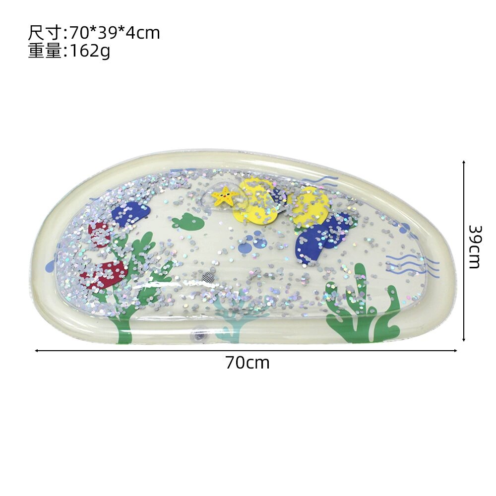 Коврик водный развивающий Happy Baby, игрушка, Water Floor, для стульчиков Berny Lux, Водоросли и кораллы, 75х45