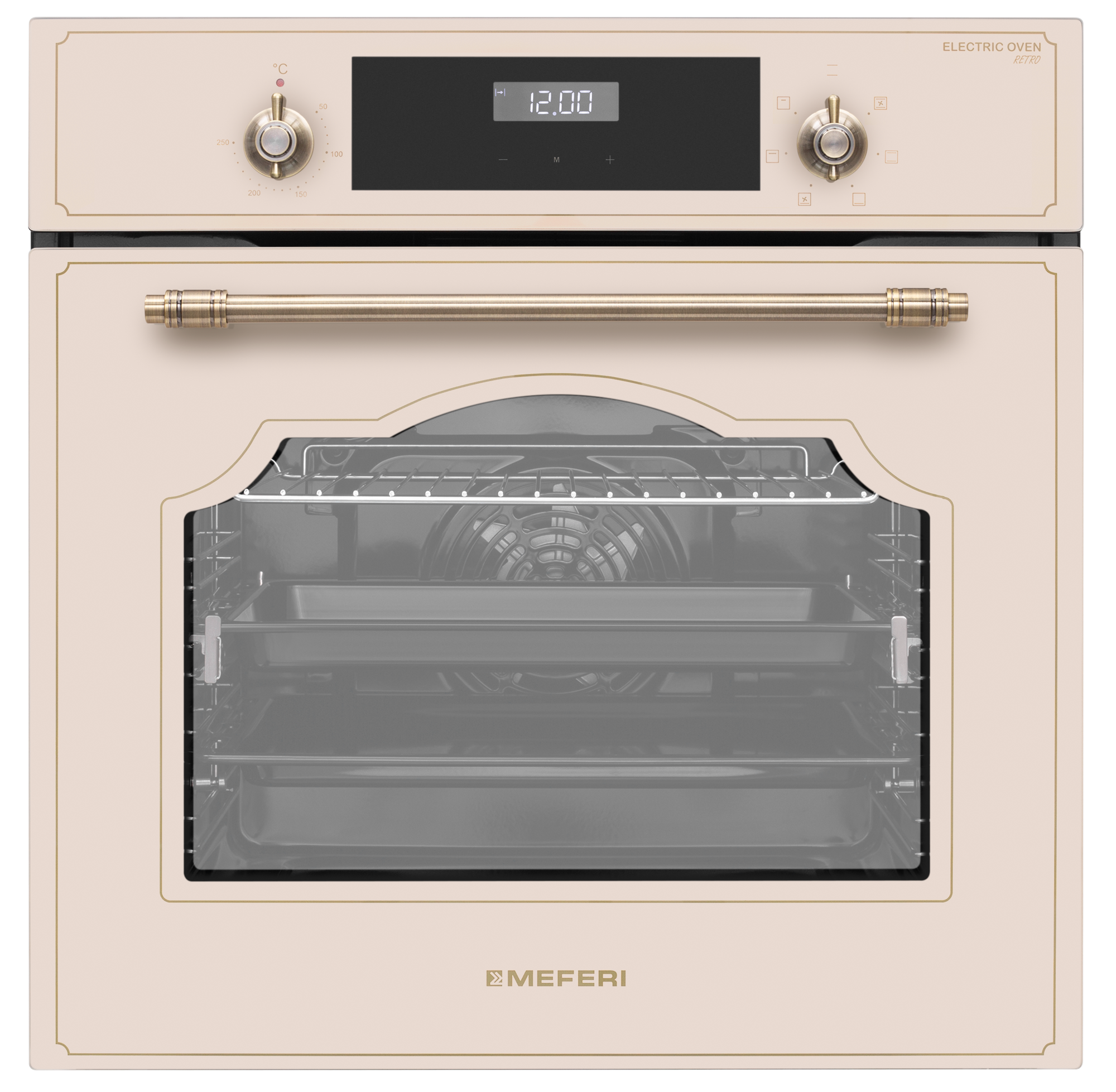 Духовой шкаф электрический MEFERI MEO606BG RETRO