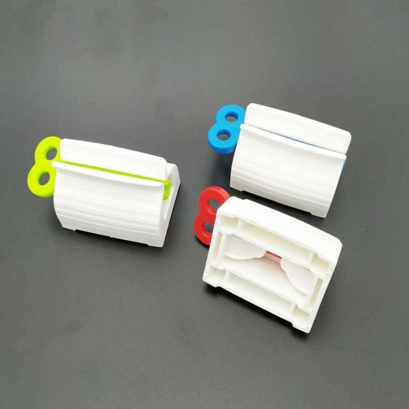 Диспенсер, выдавливатель, зажим, дозатор, для зубной пасты, тюбика. Пресс, выжиматель с ключом. Крепкий ABS-пластик. красный