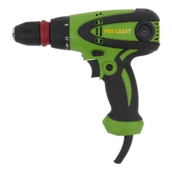 Дрель-шуроповерт сетевой Procraft PB-1200DFR, 1200 Вт