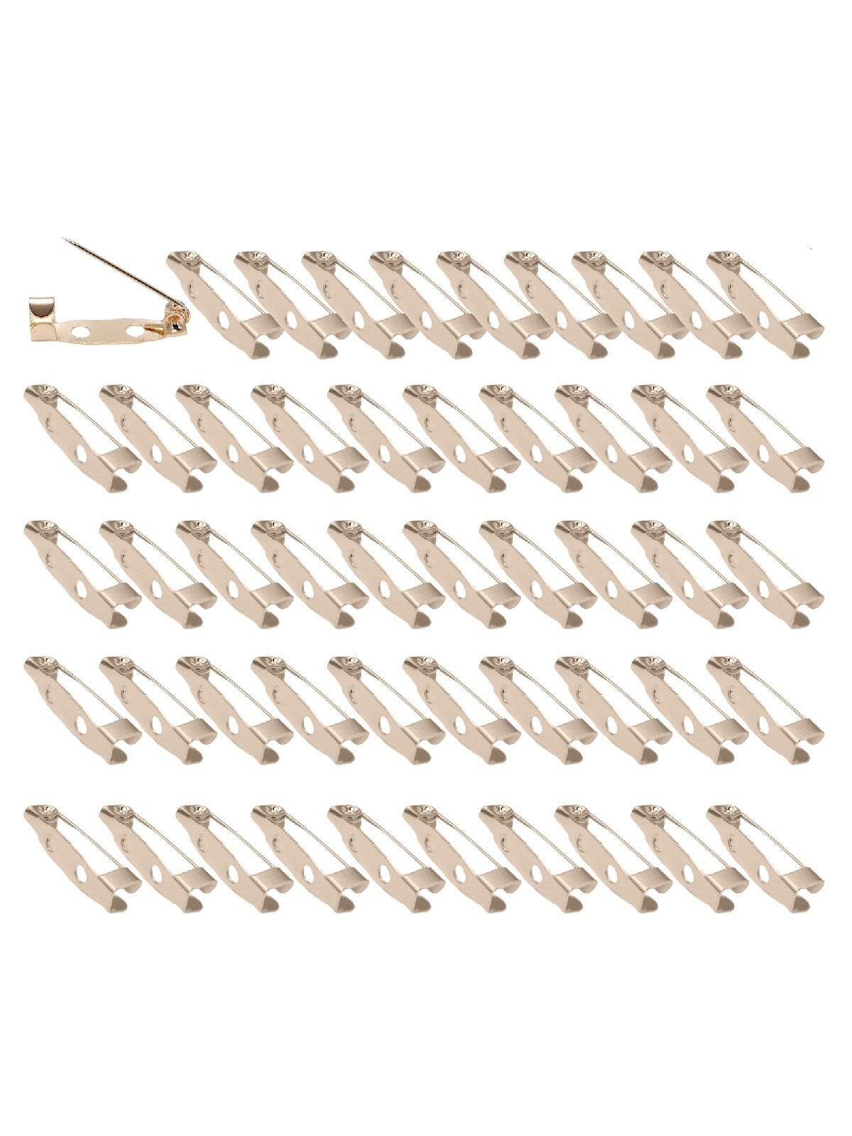 Безопасные булавки с отверстиями, 50 шт, Золото KC - 25mm