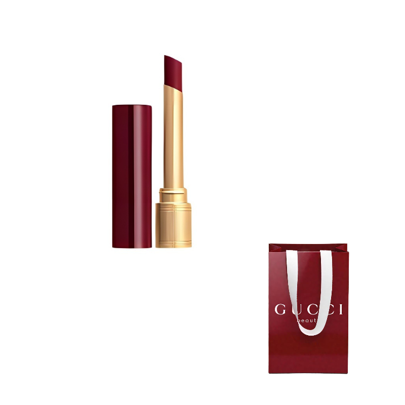 Помада женская GUCCI Qing Color Glaze Light Gem Lips Butter, оттенок #509 Ancora Red, коричневый, увлажняющая