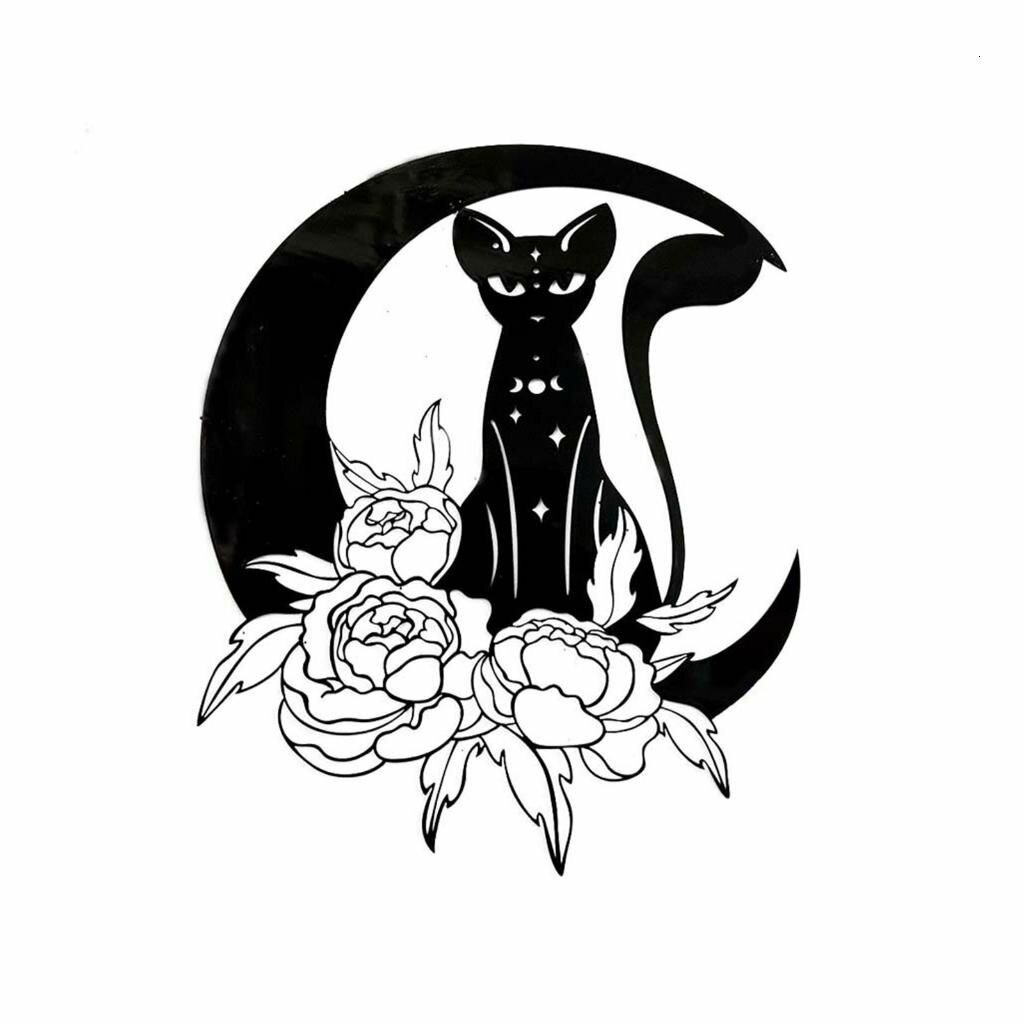 Кованый декор "Кот" для интерьера, - F