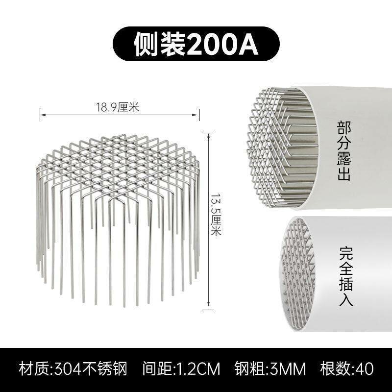 304 Нержавеющая сталь Анти-сетка для ванной Фильтр Сетка Вытяжная труба Вентиляция Масляные пары ПВХ Сливная труба Сетка от протечек