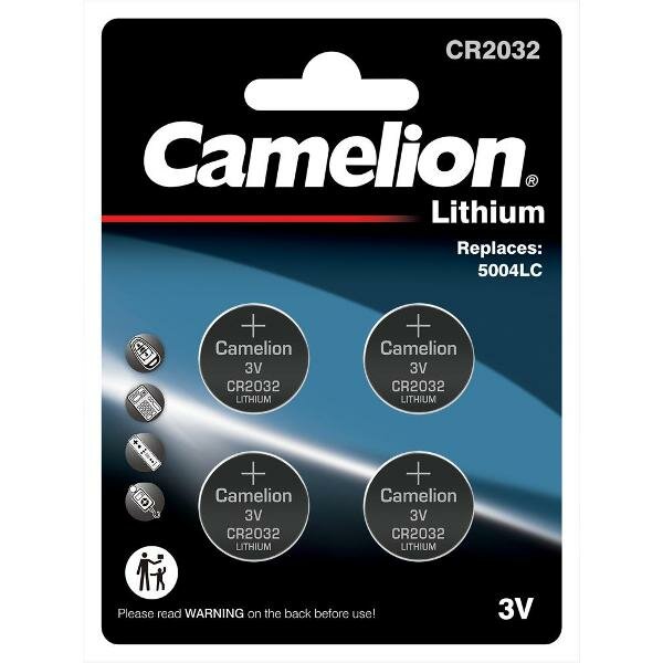Батарейка литиевая Camelion CR2032-BP4
