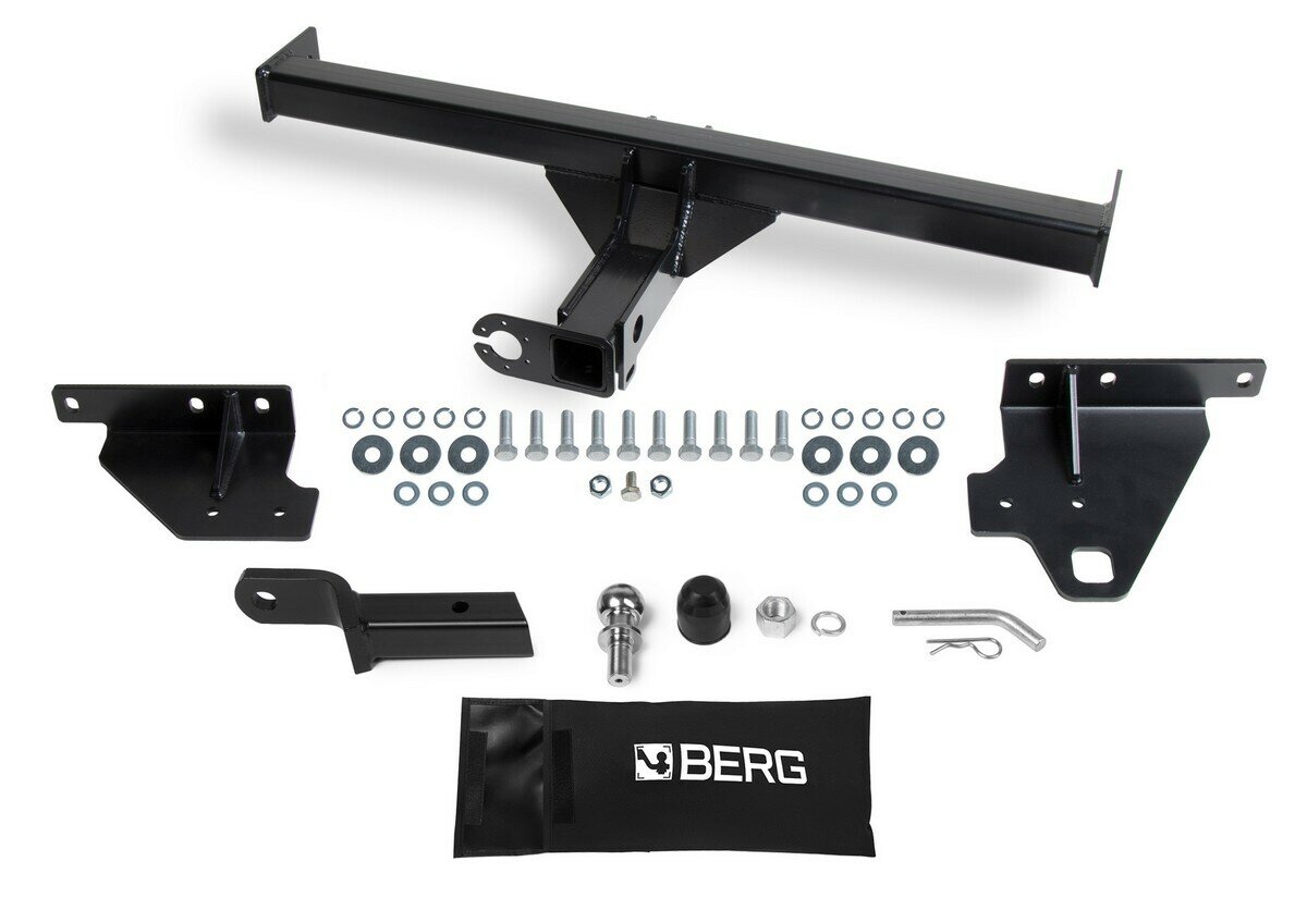 Фаркоп с элект. Smart, под квадрат для Nissan X-Trail T32 2015-2018 2018-н. в, шар E, 1500/75 кг, F.4113.001, Berg (паспорт, сертификат)