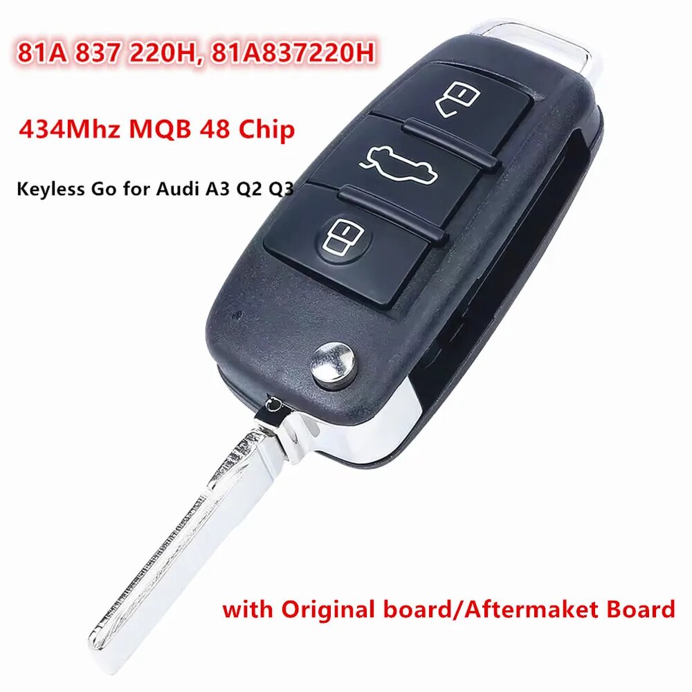 Плата Audi A3 Q2 Q3 3 кнопки, Aftermarket Board, One Key