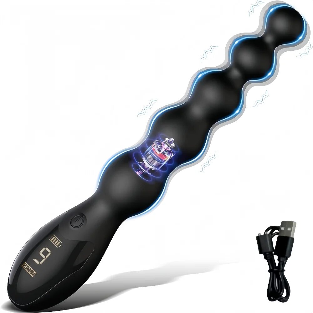 9-скоростной анальный вибратор, анальный массаж, бусины, массажер простаты, двойной мотор, стимулятор анальной пробки, женский вагинальный стимулятор, вибратор