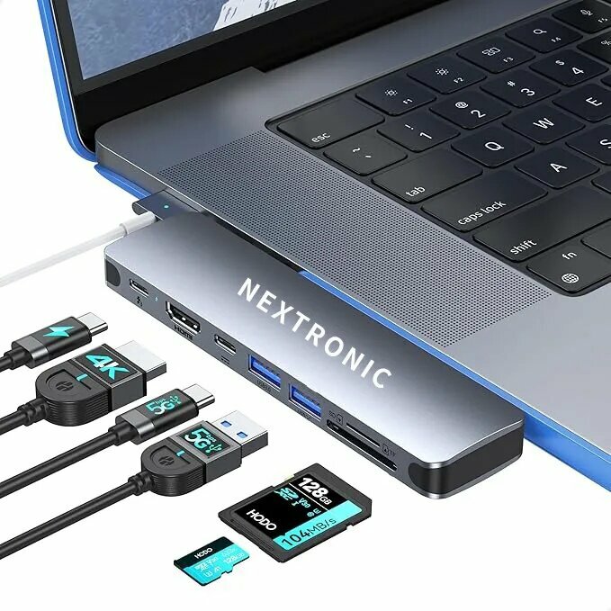 Acasis 7in1-портовая док-станция USB-C с разрешением 4K 60Hz и зарядкой PD 100 Вт docking station