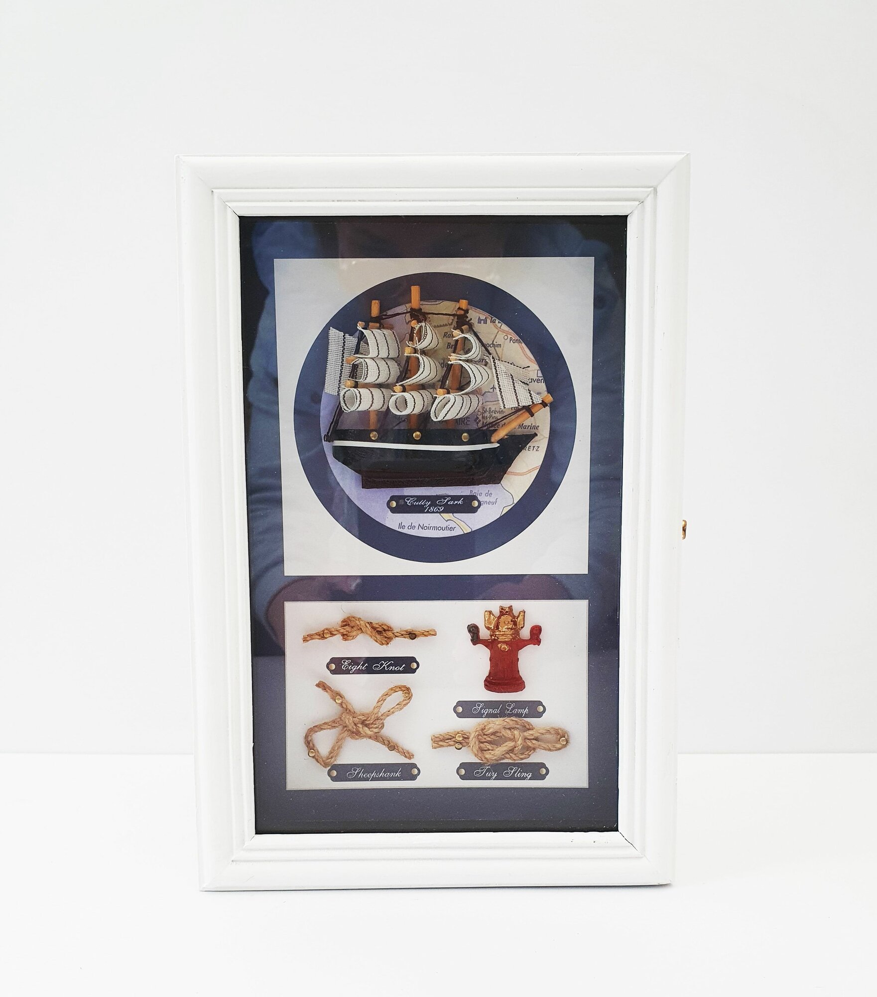 Пано-ключница настенная "Парусник"17*6,5*25 см. Дерево. Без инд. упаковки.