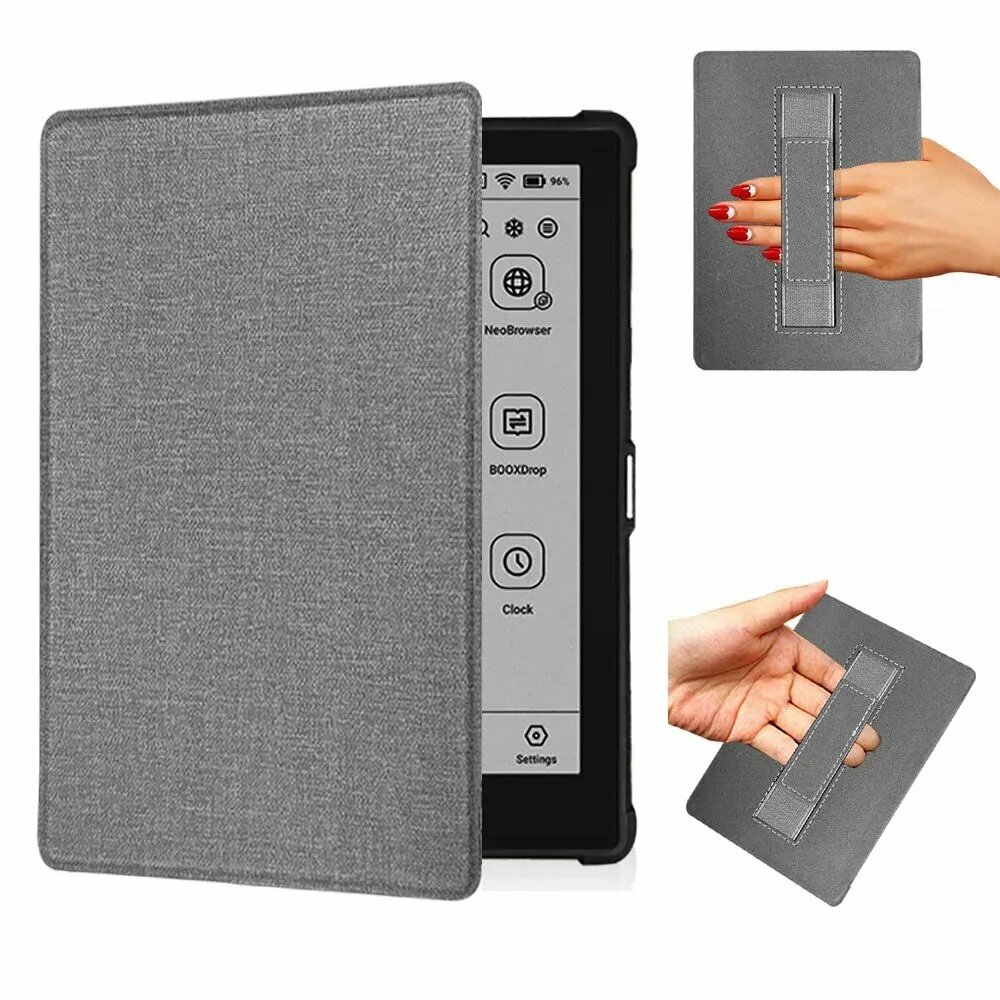 Чехол для 6" Onyx Boox Go 6 Тонкий легкий магнитный чехол с автоматическим сном/пробуждением, Подхват.