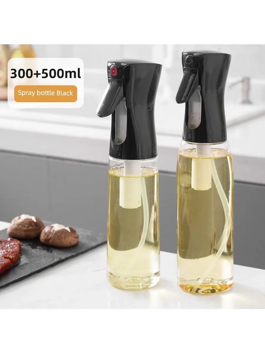 Масленка-распылитель черная-прозр, 300мл+500мл