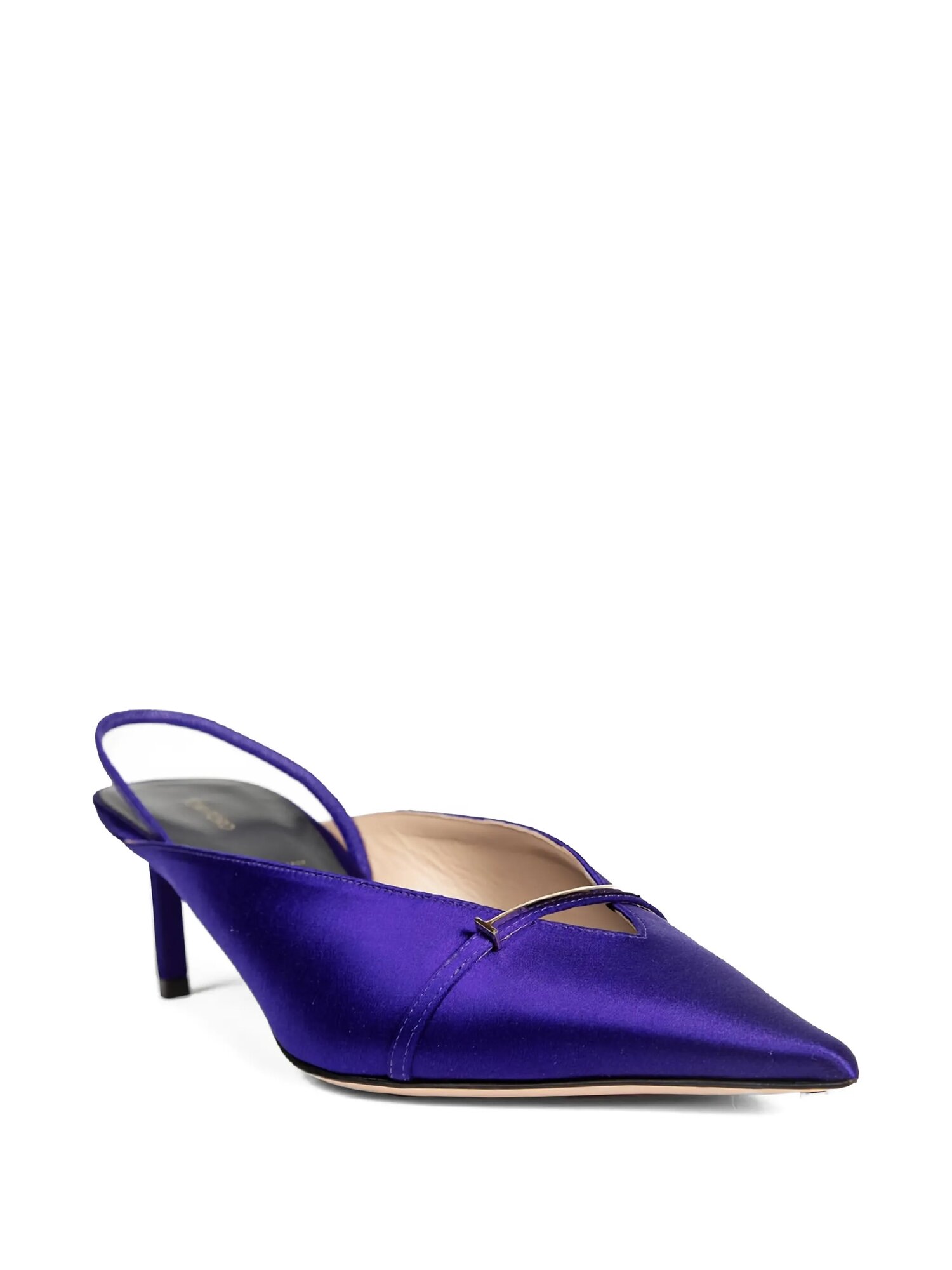 Туфли Tom Ford Satin slingback pumps, размер 39, purple — фото 1