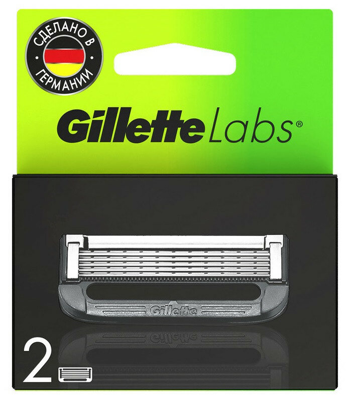 Кассеты сменные Gillette Labs 5 лезвий, 2шт