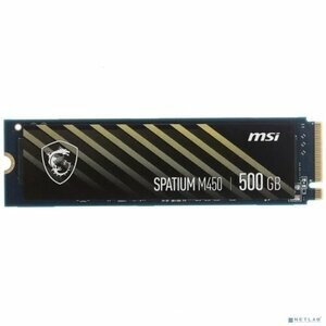 MSI SSD жесткий диск PCIE 4.0 NVME M.2 500GB SPATIUM M450 500GB V1 MSI