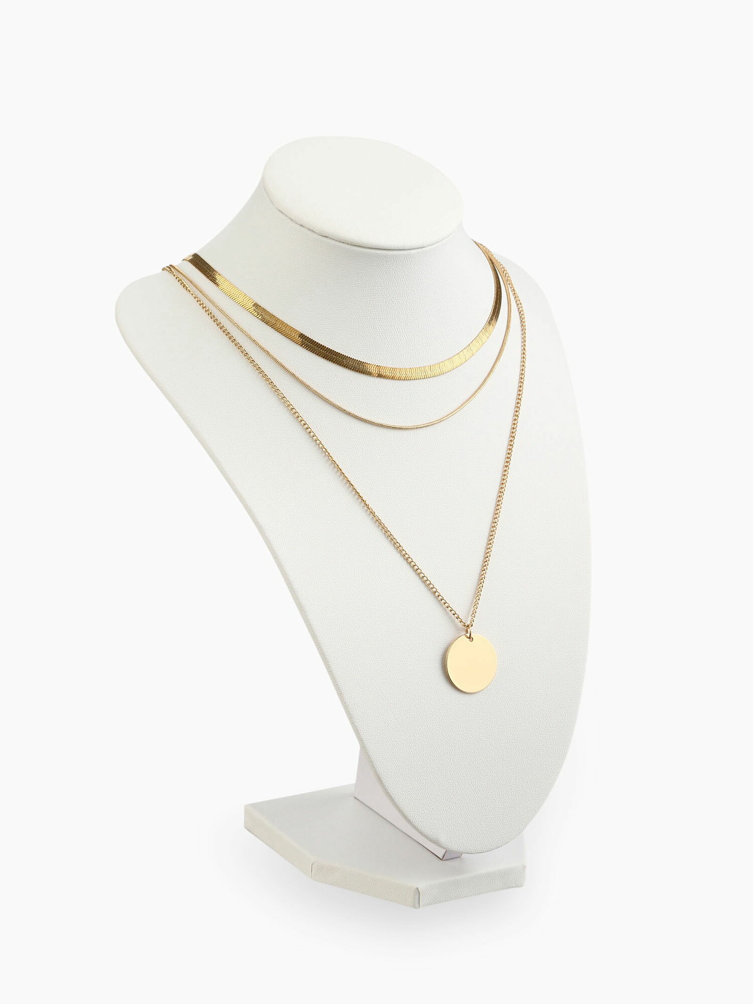 Бюст для украшений 17.5x15x23 см, h=23 см, белый, вид: декоративные (универсальные)