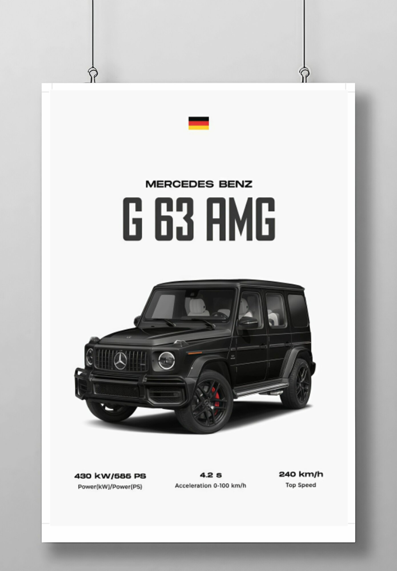 Постер / Плакат Мерседес АМГ (Mercedes-AMG)