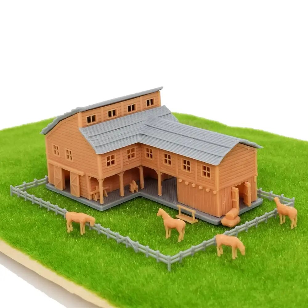 Outland Models Country L-Shape Barn З масштаба