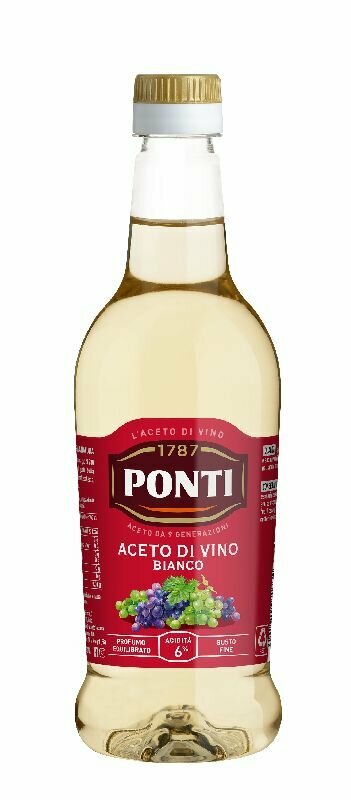 Уксус PONTI винный белый 6% 0,5л