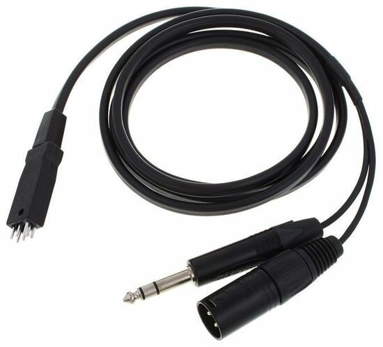 BEYERDYNAMIC K 190.40 Кабель для DT 19*/28*/29*, с разъемами 3-pin XLR "папа" и 1/4" джек, 1.5 м.