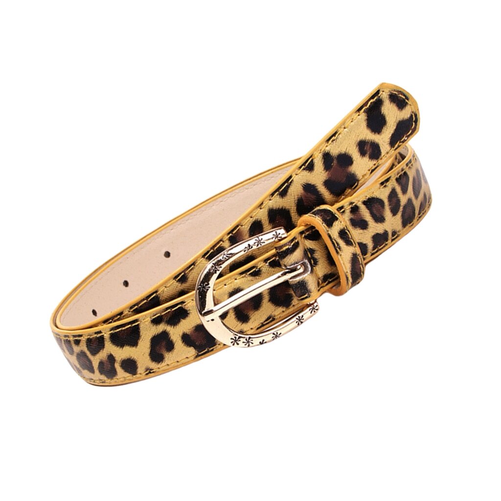 Уникальный Пояс-Цепочка с Леопардовым Принтом для Ковбоя-Пастушки, Стильная Золотая Пряжка, Пояс-Цепочка с Принтом Коровы в стиле Ретро