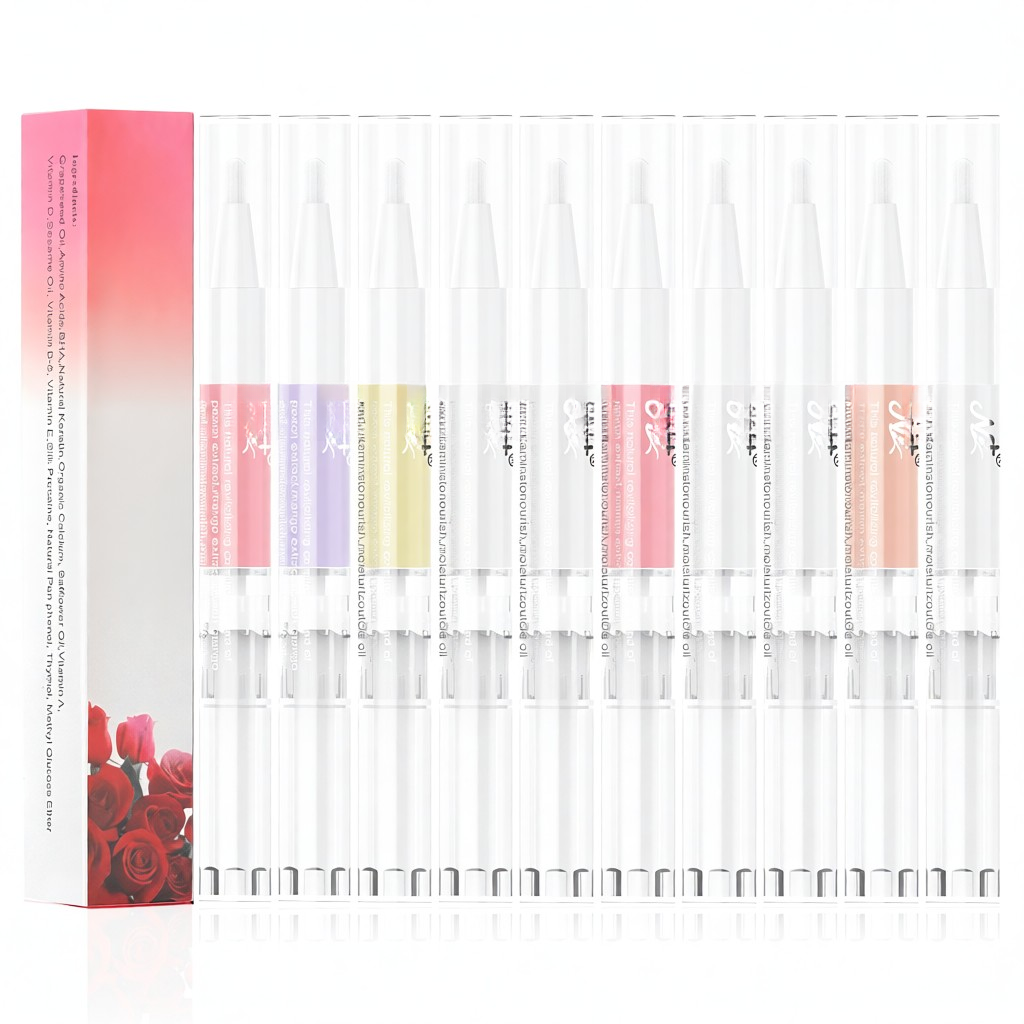 Набор из 10 шт. ручек с маслом для кутикул и ногтей с смешанными ароматами, масло для восстановления кутикул, инструменты для ухода за ногтями в ногтевом искусстве