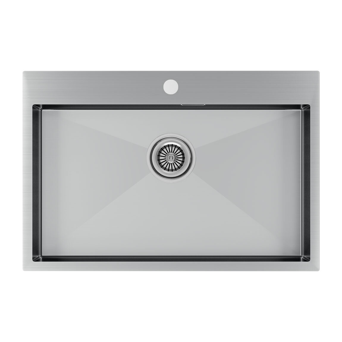 Кухонная мойка Paulmark KRONER 75 PM217551-BS брашированная сталь Нержавеющая сталь