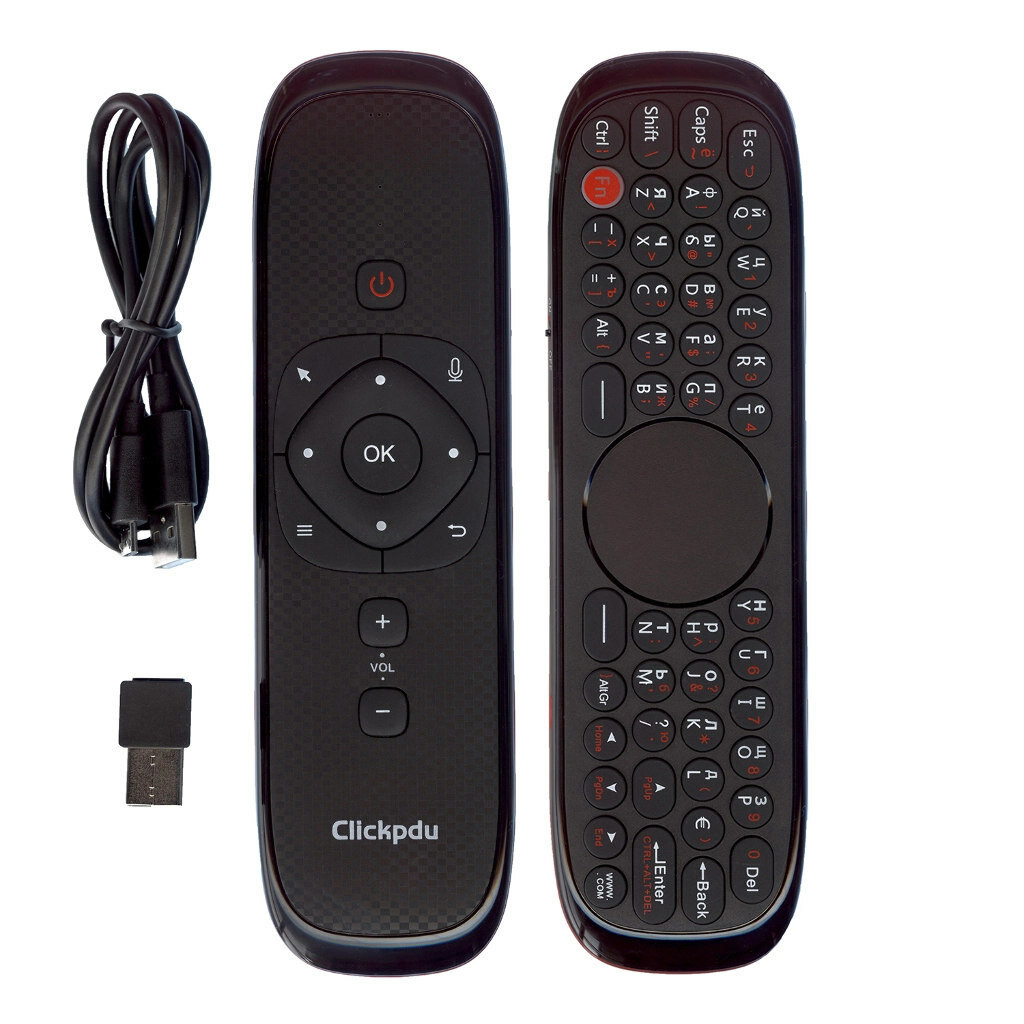 Пульт ДУ для Android TV Huayu ClickPDU W2 Air Mouse, универсальный