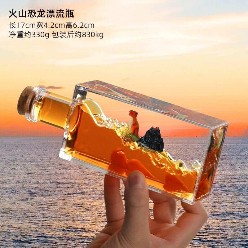 Круизный корабль, бутылка с жидкостью, настольное украшение, круизный мультяшный подарок для снятия стресса, креативный подарок в виде пиратского корабля на день рождения для мужчин и женщин