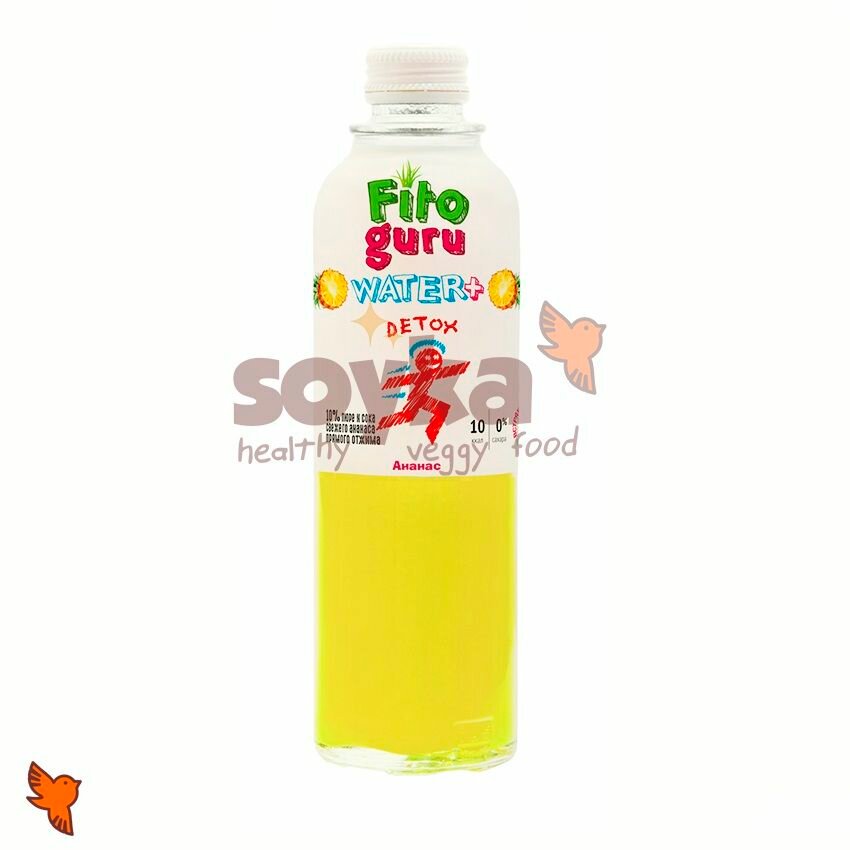 Напиток б/а со вкусом ананаса Детокс Fitoguru, 330мл