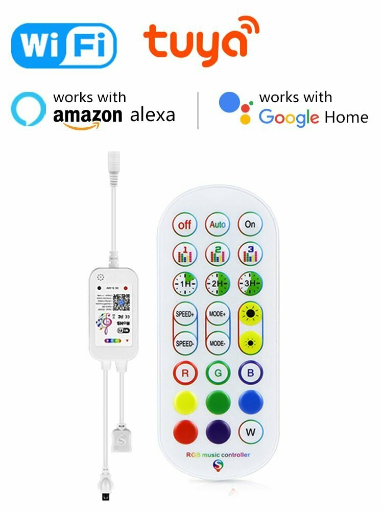 12 В Tuya Smart Life WIFI контроллер аксессуар для RGB светодиодной ленты COB LED 2835/5050