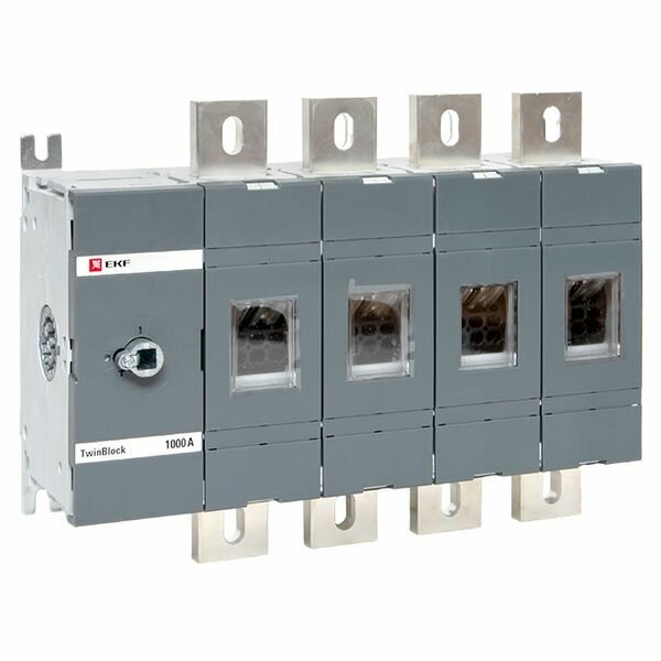 Рубильник 4п 1000А без рукоятки управления TwinBlock EKF tb-s-1000-4p