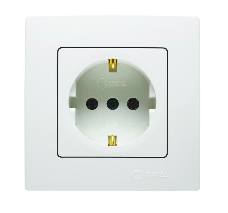 Розетка с заземлением Lillium Makel 32001028