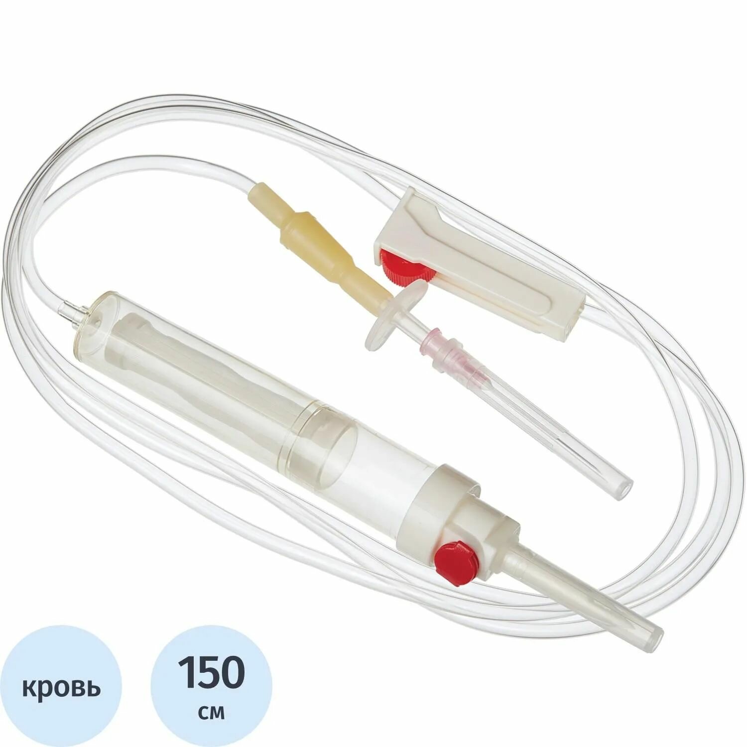 Система переливания крови одноразовая, с пластиковым шипом, игла, KDM, 400 шт