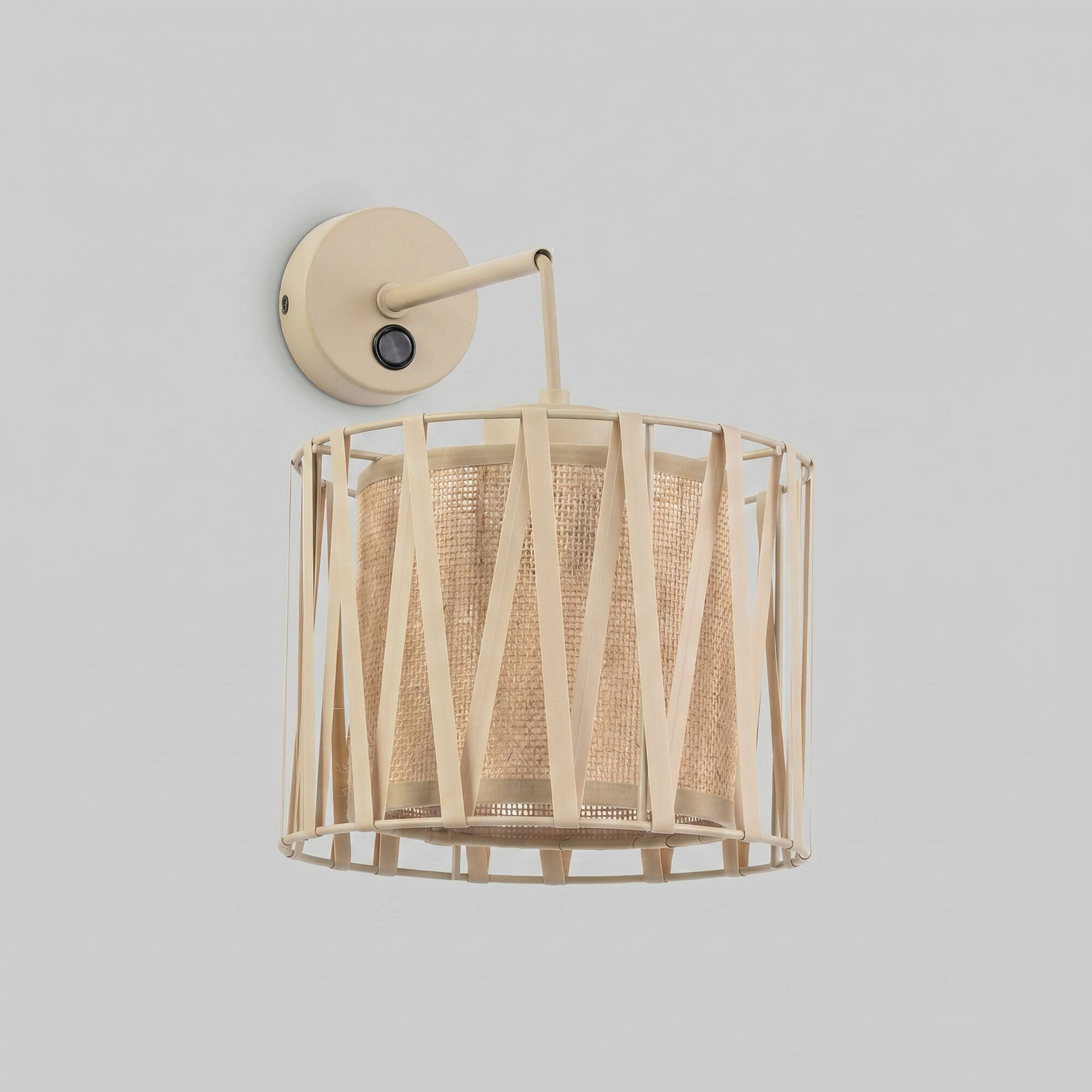 Бра / Настенный светильник с тканевым плафоном TK Lighting Harmony Sabia 11462, 15 Вт, E27, цвет бежевый
