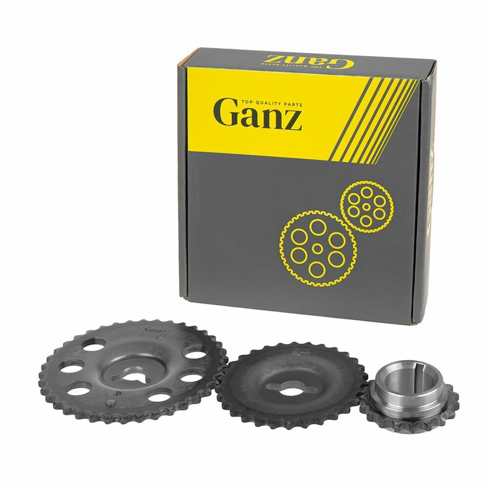 Звездочки ГРМ кт.3шт. для а м без датчика фаз для ВАЗ-2123 GANZ GIE38019