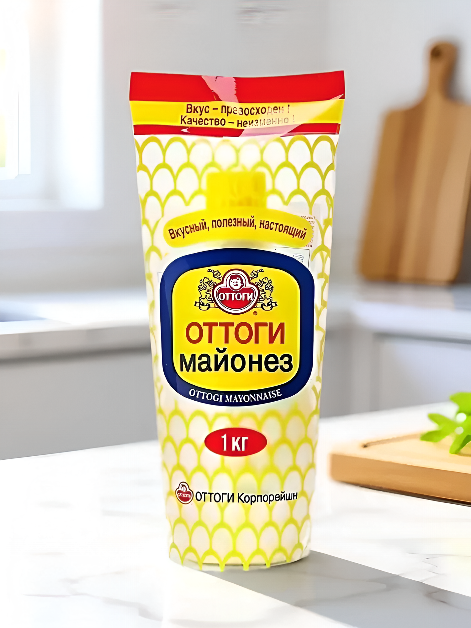 Майонез натуральный Оттоги неострый классический 1кг, Южная Корея