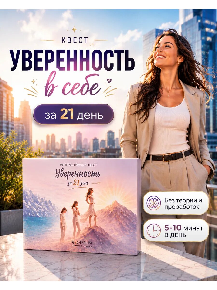 Квест Уверенность в себе за 21 день, трансформационная игра EZOTERIUM