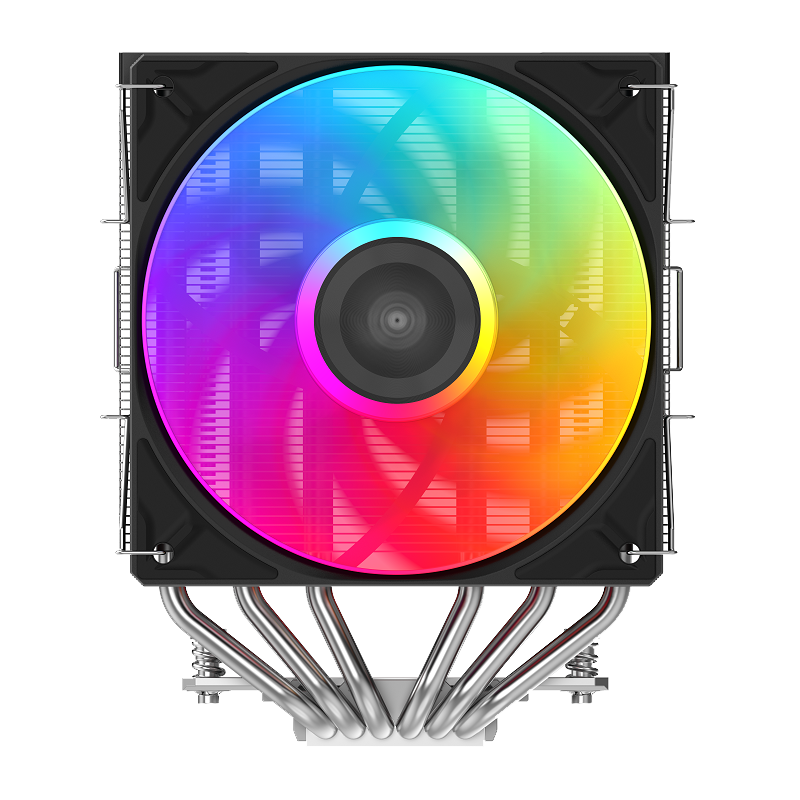 Кулер для процессора/ CPU Cooler SAMA A60L (265W, 4-pin PWM, 156.5mm, 6x6mm, ARGB, 2x120mm, 78CFM, 29dBA, 2200RPM, S: 1851/1700/1200/115X, AM5/AM4, silver)