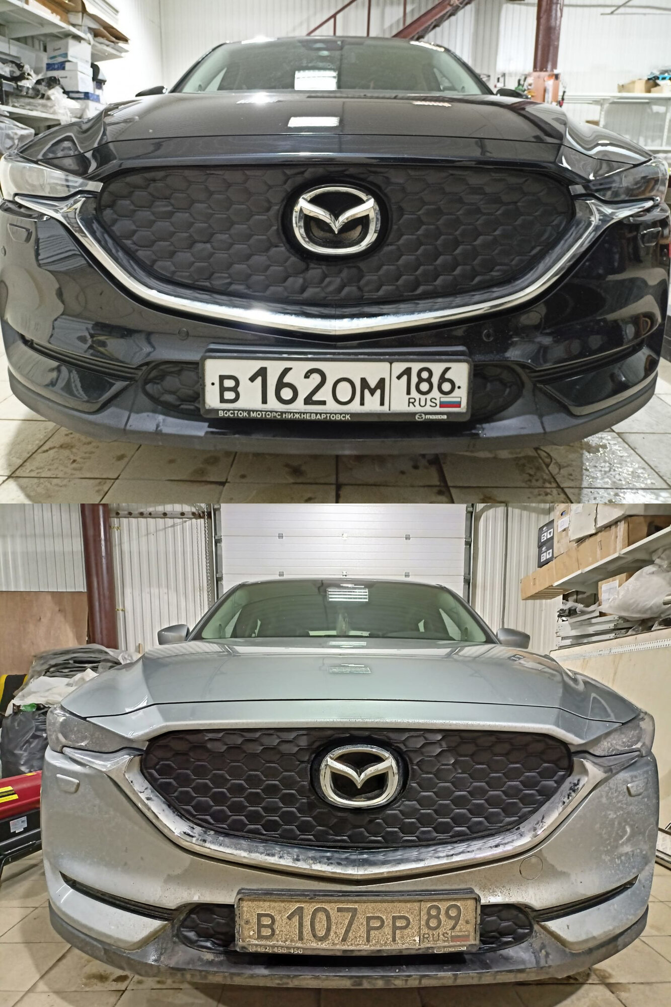 Утеплитель радиатора Экономия топлива Mazda CX-5 Мазда СХ5 (2017 - н. в.) II без камеры НЕ китай