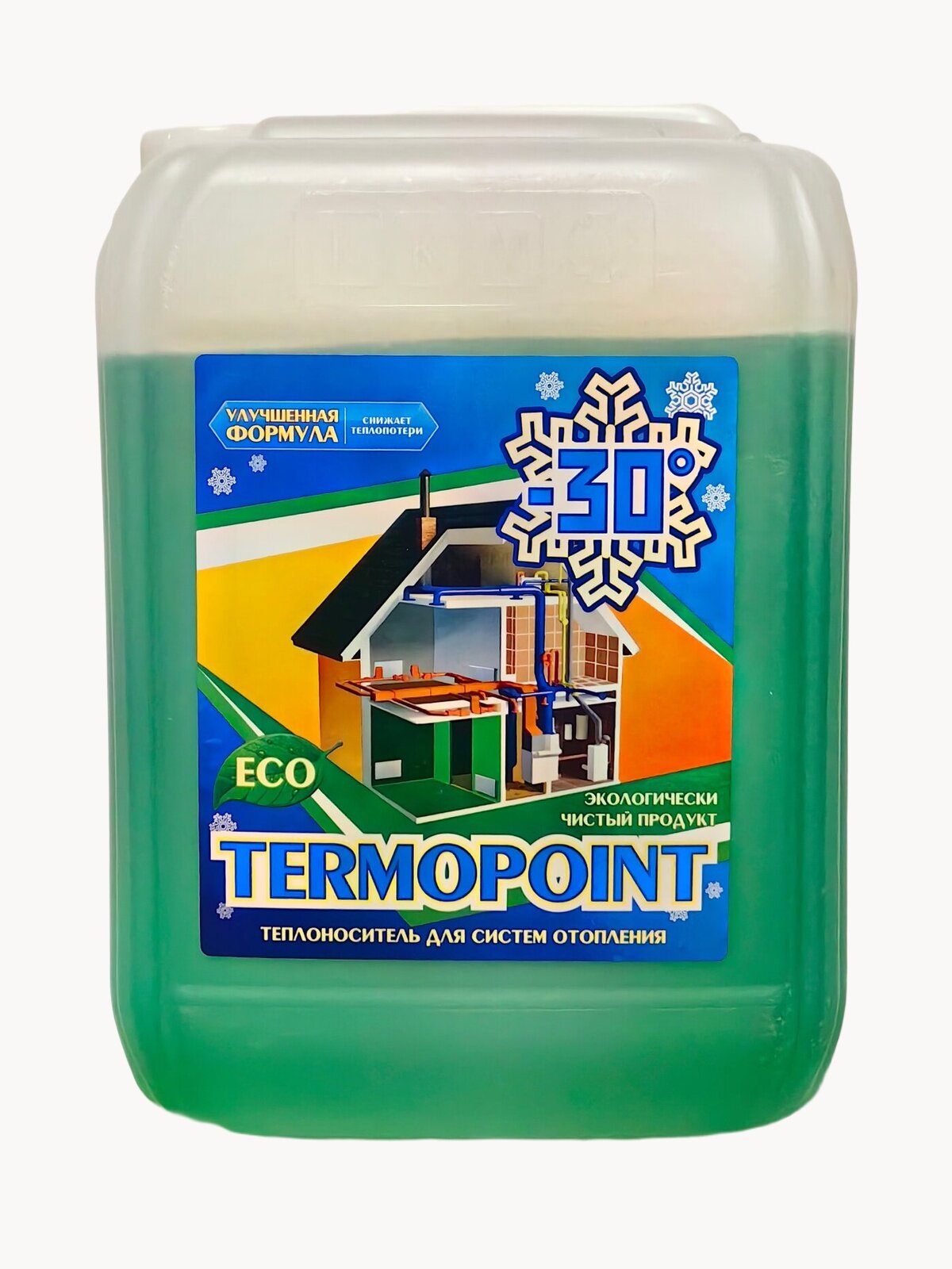 Теплоноситель Termopoint ЭКО-30, пропиленгликоль, для систем отопления, 10кг