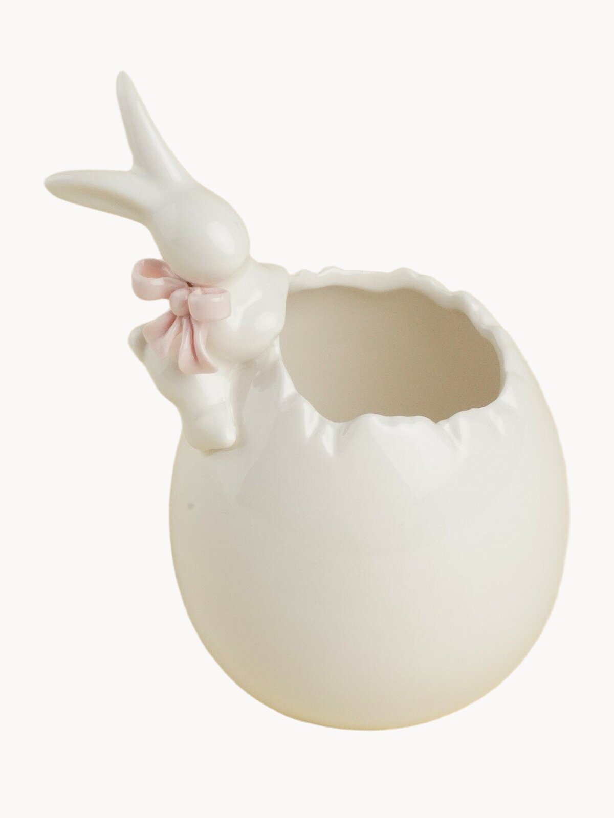 Конфетница фарфоровая SL Home «Лесные кролики», 10×9×15 см, цвет белый