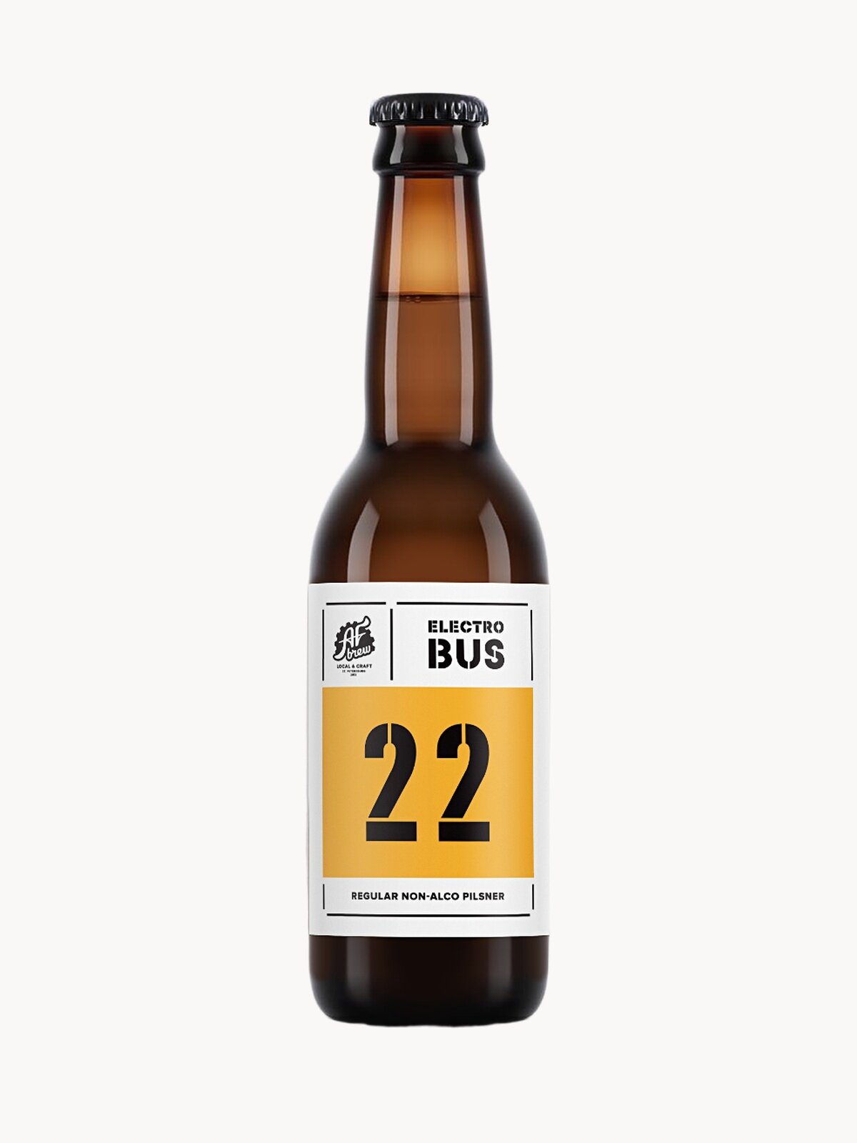 Безалкогольное пиво АФ Брю/AF Brew "Electro Bus 22", светлое, 0,33л