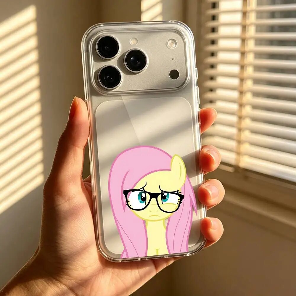 Милый Прозрачный Чехол F-Fluttershy-Kawaii С Защитой От Царапин Для iPhone z9, iphone15