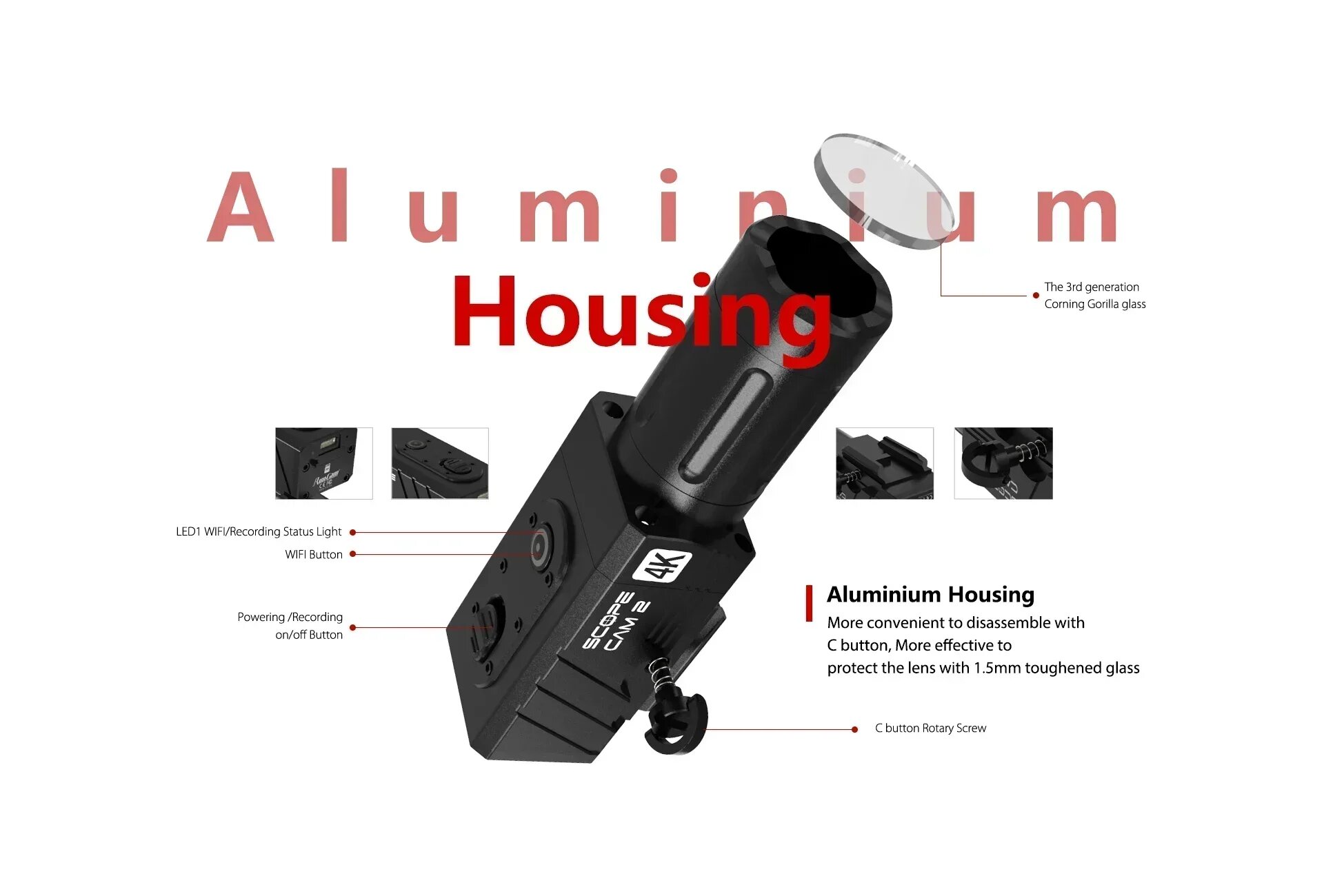 RunCam ScopeCam 2 4K Тактическая Авиамоделирующая Камера — фото 1