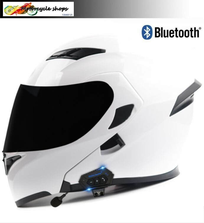 Мотоциклетный шлем с bluetooth-гарнитурой, шлем 3/4