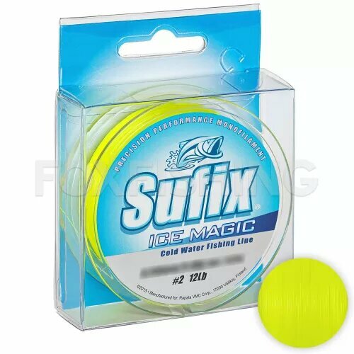 Леска Sufix Ice Magic 50м. 0,155 мм. YELLOW