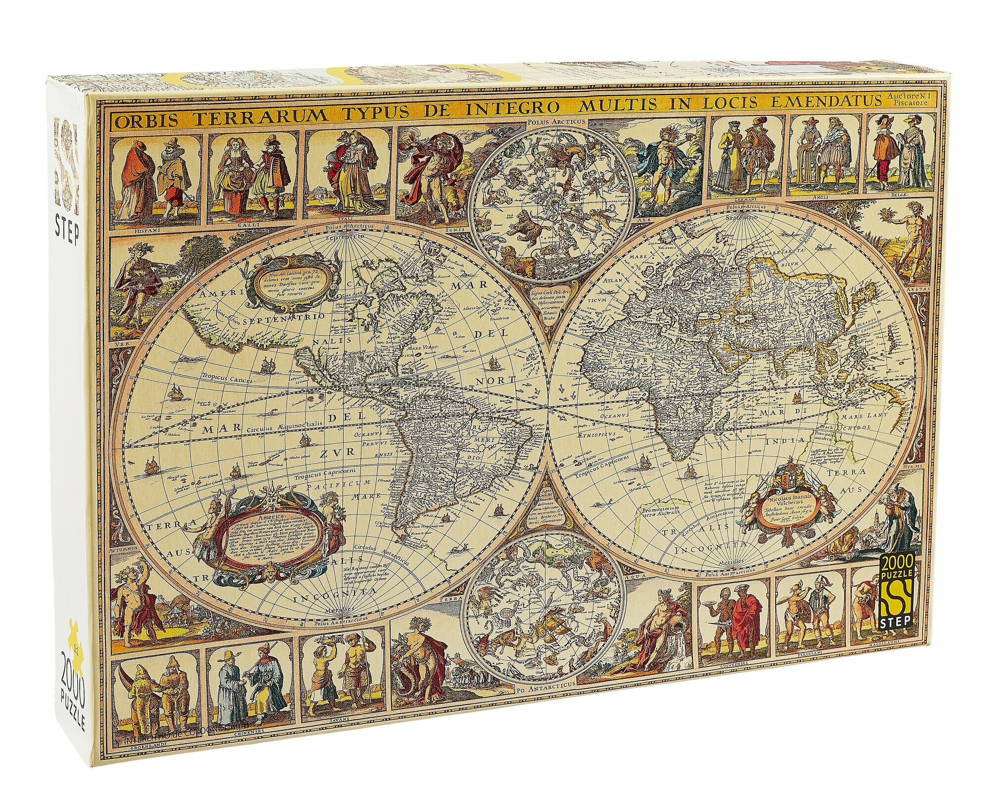 Пазл "Историческая карта мира", 2000 элементов