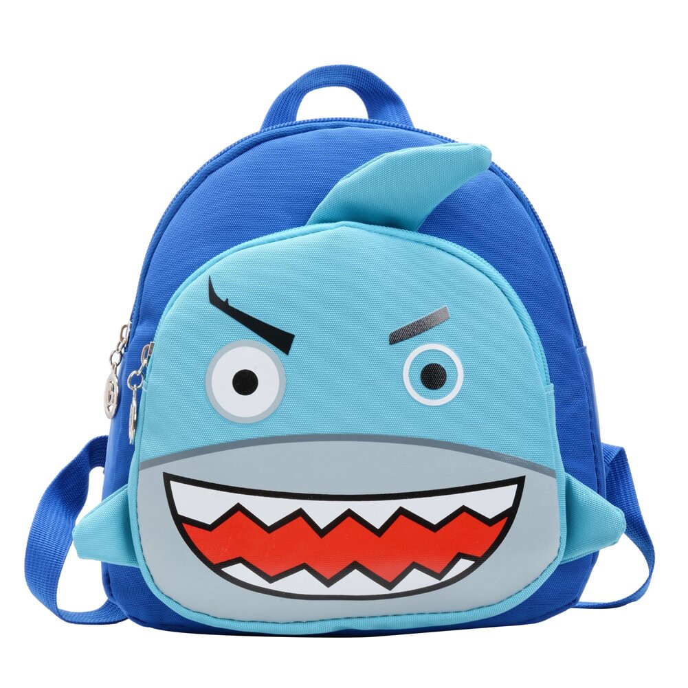 Регулируемый детский рюкзак для школы с милым мультяшным принтом в виде животных, синий