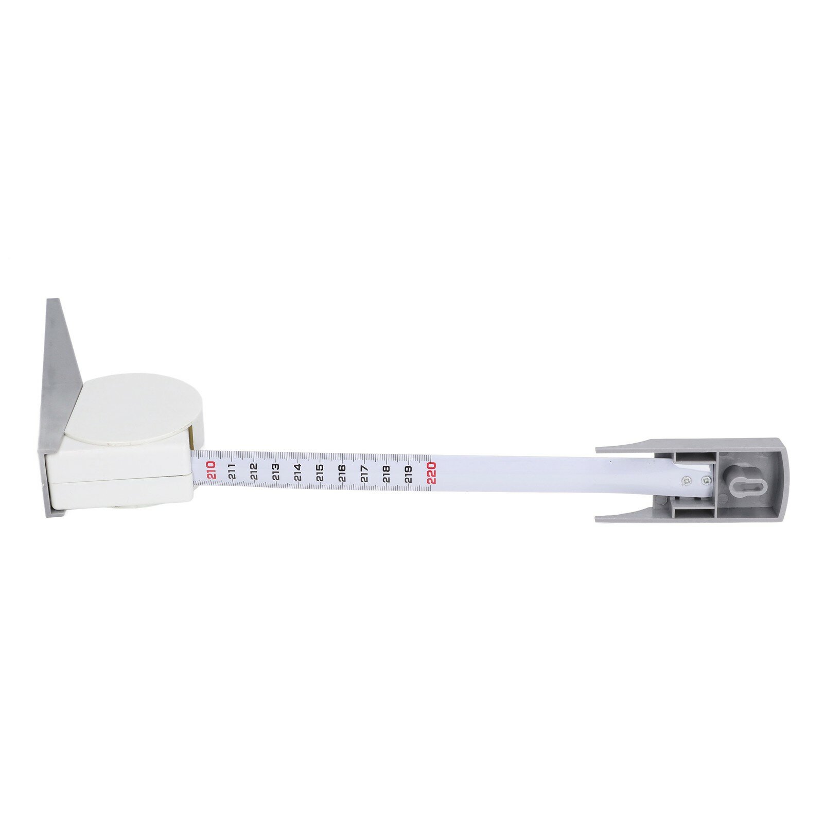 Портативный измеритель роста, настенный, выдвижной, для измерения роста тела, высотомер, 2.2 метра, материал ABS, цвет белый серый, точность ленты 1 мм, для больниц, клиник, педиатрии, ортопедии, аптек, фитнес-студий, комплект 1 шт измеритель, 2 шт